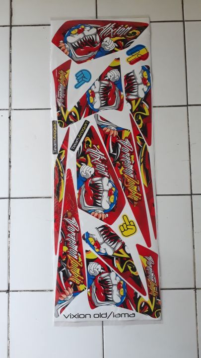 Striping variasi vixion old doraemon zombie - Striping vixion old ... Striping variasi vixion old doraemon zombie - Striping vixion old ...