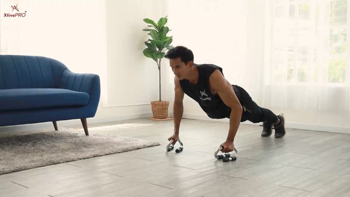 XtivePRO บาร์วิดพื้น Push-up Bars อุปกรณ์วิดพื้น เสริมกล้ามอก แขน หลัง | Lazada.co.th