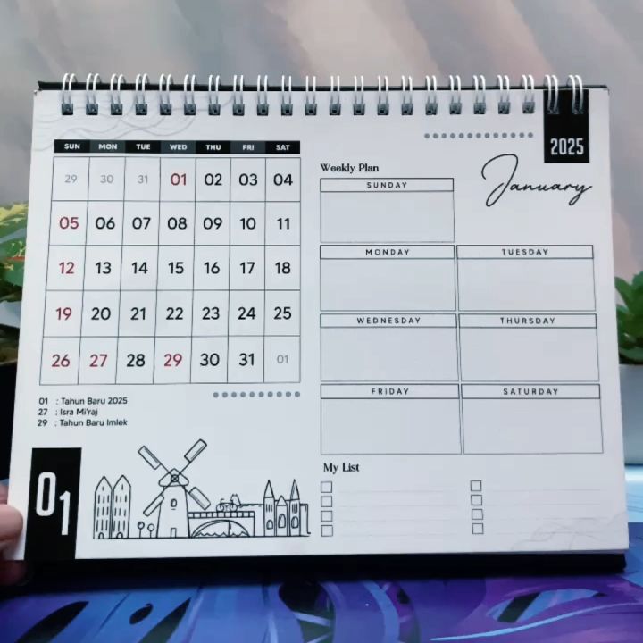 Kalender Aesthetic Model White Note | Kalender Baru 2025 | Kalender ...