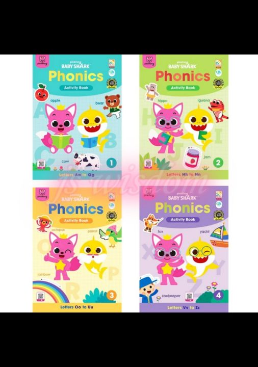 BABY SHARK FIRST WORDS & STORYBOOK & COLOURING & PHONICS & MATHS ...