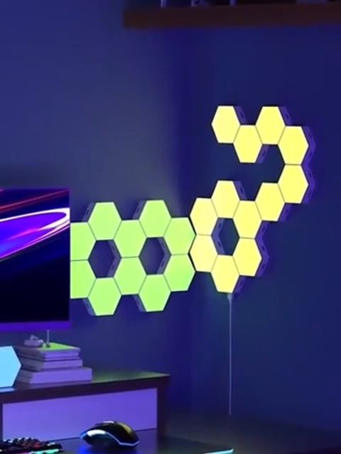 UGL HEXALIGHT 6 in 1 Hexagon DIY RGB Wall Lamp Honeycomb Module Light ...