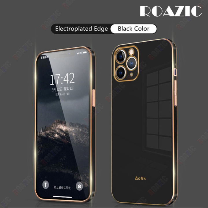 ROAZIC For Xiaomi POCO X5 Pro 5G Phone Case Straight Electroplate Edge ...
