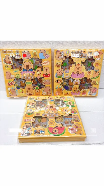 Quill & pad Shop กล่องของสตริคเกอร์มือถือแบบใหม่และน่ารัก Capybara ...