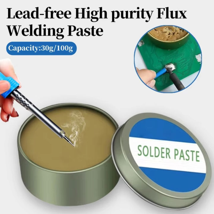 100g Solder Paste Soldering Flux Lead-free No-clean Solder Grease Iron Maintenance Soldering ...