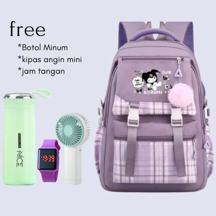 BANYAK BONUSNYA Tas Ransel Korean Kurumi 5in1 Ransel anak Sekolah | Lazada Indonesia