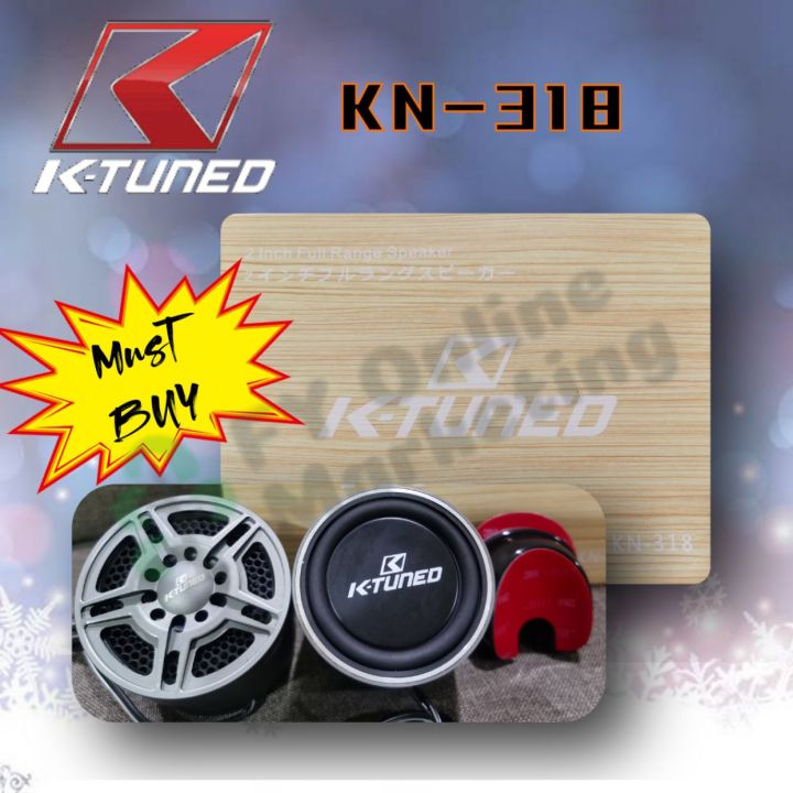 K-tuned KN-318 Car Audio System Sound Speaker / Kereta Audio Sistem Suara Speaker / 2.5" Inch ...