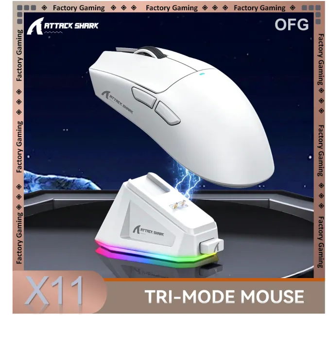 Attack Shark X11 & X11se Wireless Gaming Mouse,Bluetooth Tri-Mode ...