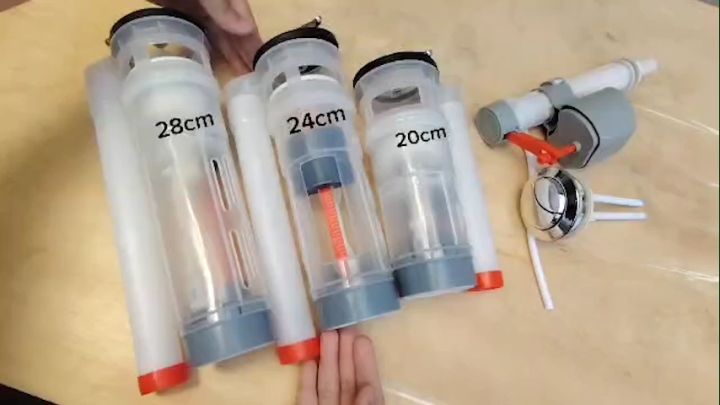 Toilet Flush Valve Set with Dual Type Button Universal Toilet Water ...