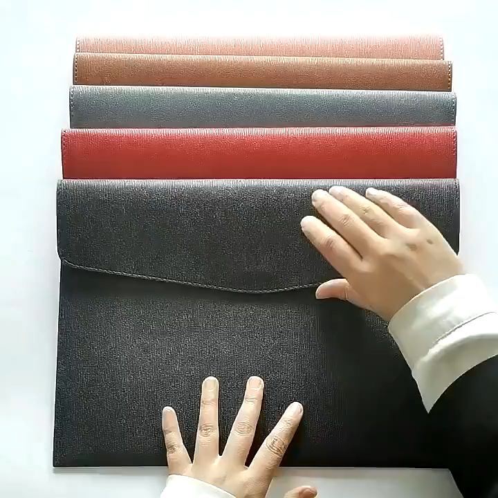 Long Leather Folder Organizer File Paper Organizer Envelope Bag ...