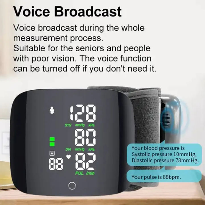 Blood Pressure Monitor Upper Arm Automatic Tonometer Digital Blood ...
