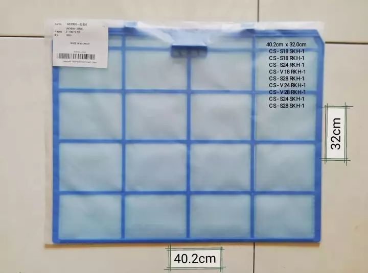 Original Panasonic Wall Mounted Air Conditioner Filter/Filters (2 pcs ...