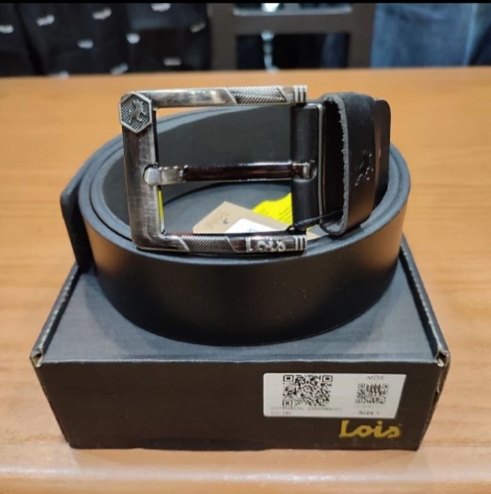 Gesper Kulit Pria Lois B376NBLN Hitam | Lazada Indonesia