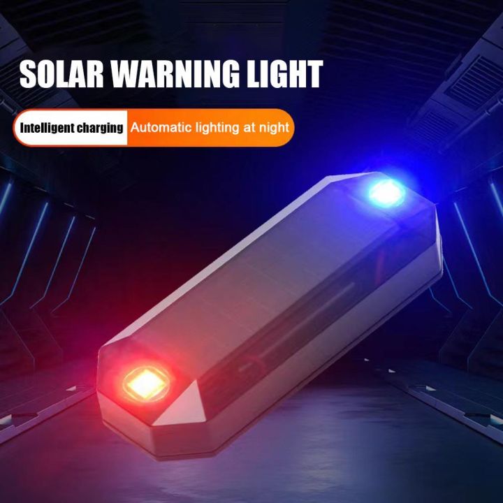 LED Solar Warning Light for Motorcycles and Bicycles Tail Light for ...