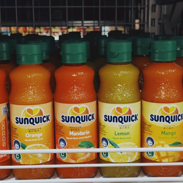 Sunquick Squash Buah 330ML Orange, Mandarin, Lemon, Mango | Lazada ...