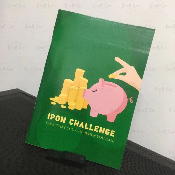 Ipon Challenge Savings Tracker Booklet | KraftCee Studio | Lazada PH
