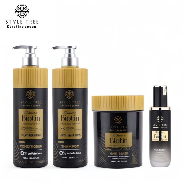 Keratine Queen Style Tree Biotin Protein and Keratin Hair Care Set ...