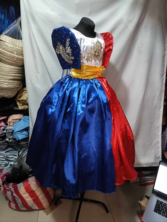 Philippines Flag Gown For Kids, United Nations | Lazada PH
