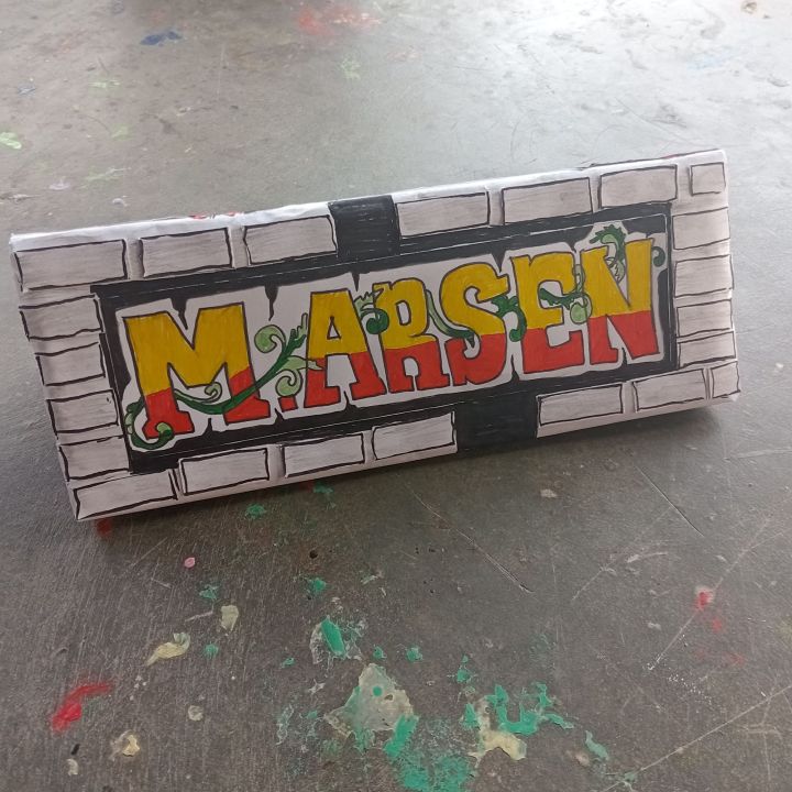 name plat papan nama meja handmade papan nama meja kardus | Lazada ...