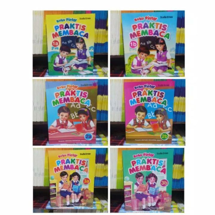 satu pakat 6 Buku Anak - Buku Pintar Praktis Membaca Jilid 1A 1B 2A 2B ...