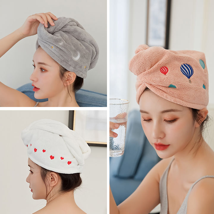 CREATE LOVE | ผ้าขนหนูหัวซับน้ำได้ดีและหนา | Lazada.co.th