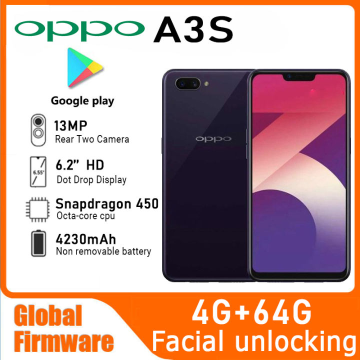 OPPO A3S smartphone Global Firmware Android 8.1 6.2-inch CPU Snapdragon ...