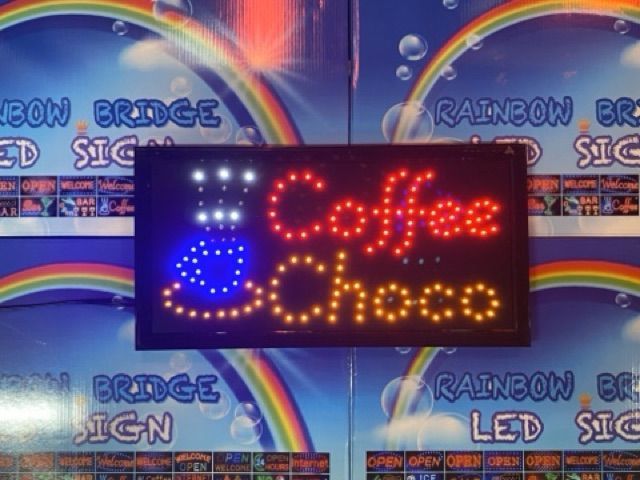 CUPS Coffee Choco - RAINBOW BRIDGE LED SIGNAGE (New-Small-Large) #SIZE ...