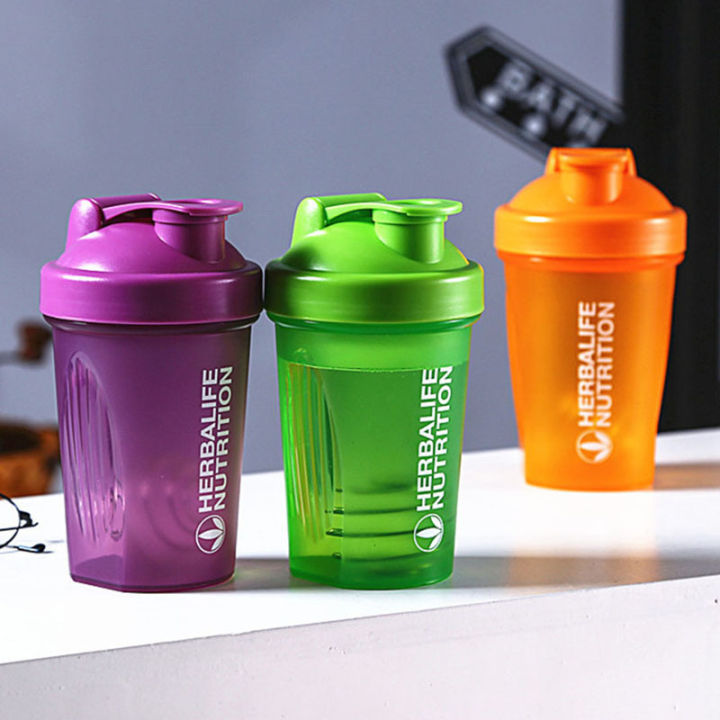 Sport Shaker Bottle 400Ml Whey Protein Powder Mixing Bottle Leak-Proof ...