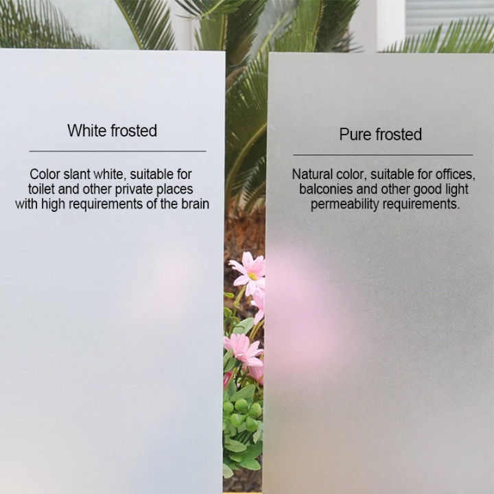 Privacy Protection Frosted Window Film Waterproof Glass Sticker window ...