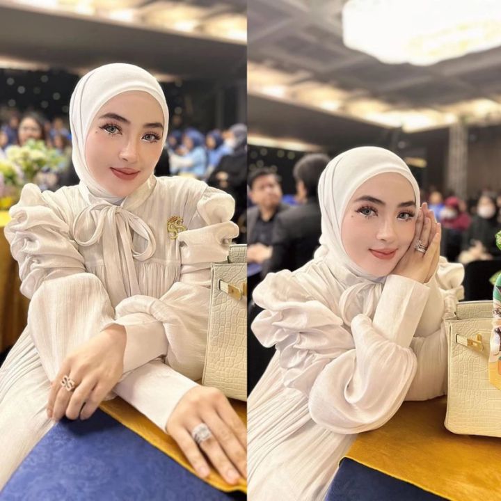 dress shimer ala ala kak shell/shellasaukia/dress terbaru /shimer ...