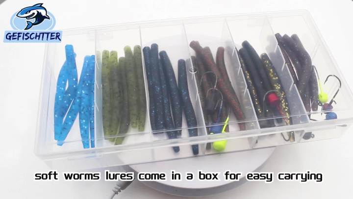 หนอน Senko 40/133 ชิ้น เหยื่อตกปลาพลาสติกอ่อน เหยื่อตกปลาเบส เหยื่อปลาค ...