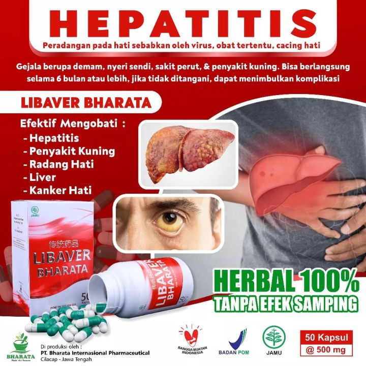 Libaver Bharata Obat Liver & Hepatitis ABCDE Liver bengkak Sirosis Hati ...
