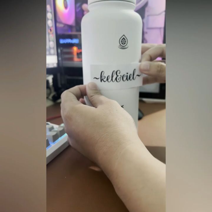 Custom Name Sticker Vinyl Decal Waterproof Personalized for Tumbler ...