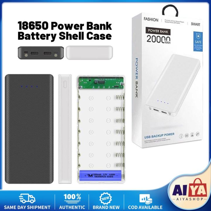 18650 Battery Charger Cover Power Bank Case Cute DIY Box Dual USB Type ...