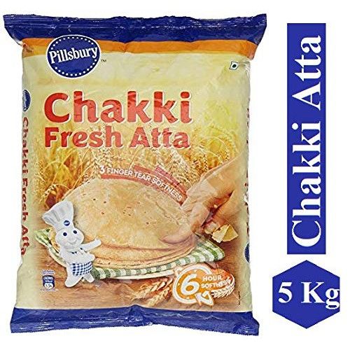Pillsbury Chakki Fresh Atta, Whole Wheat Flour, Tepung Gendum 5kg | Lazada