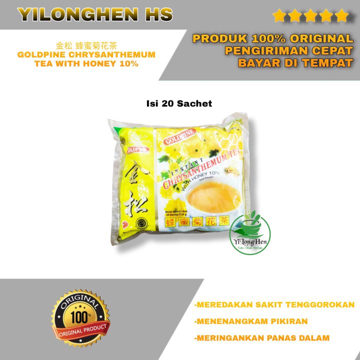 Goldpine Chrysanthemum Tea With Honey Isi 20 Sachet Teh Bunga Chrysan - Krisan - Panas Dalam ...