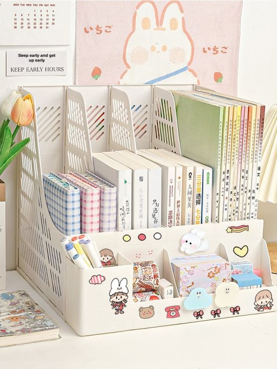 Desktop Organizer Box Office Desk File Archive Document Holder Rack ...