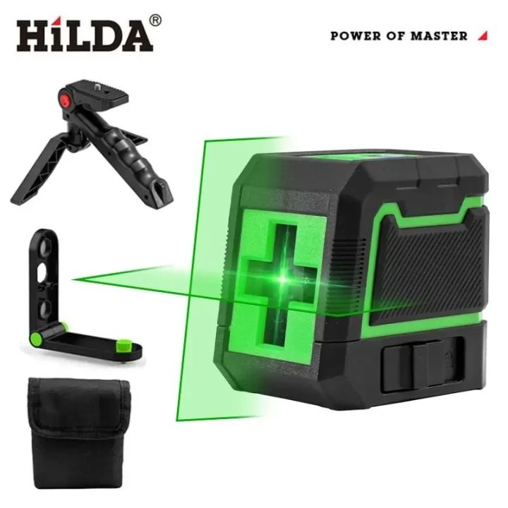 HILDA 2 Lines Laser Level Self-Leveling Horizontal And Vertical Cross ...
