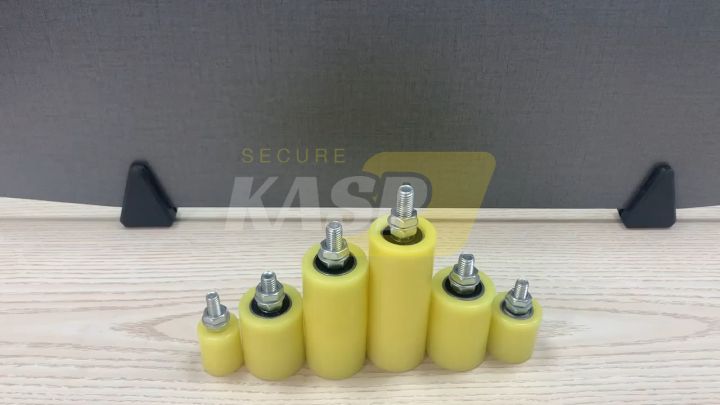 1Set Sliding Gate Top Guide Nylon Rollers With L Bracket Set Heavy-Duty Upper Nylon Guide Roller ...