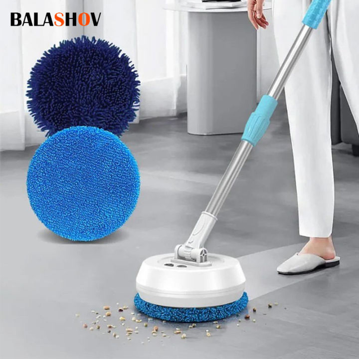 Wireless Electric Spin Mop Cleaner Automatic 2 in 1 Wet & Dry Home ...