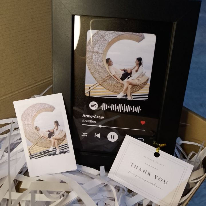 Customized Spotify Playlist Frame (SCAN TO PLAY) 4R 10x15/4" FREE 1 ...