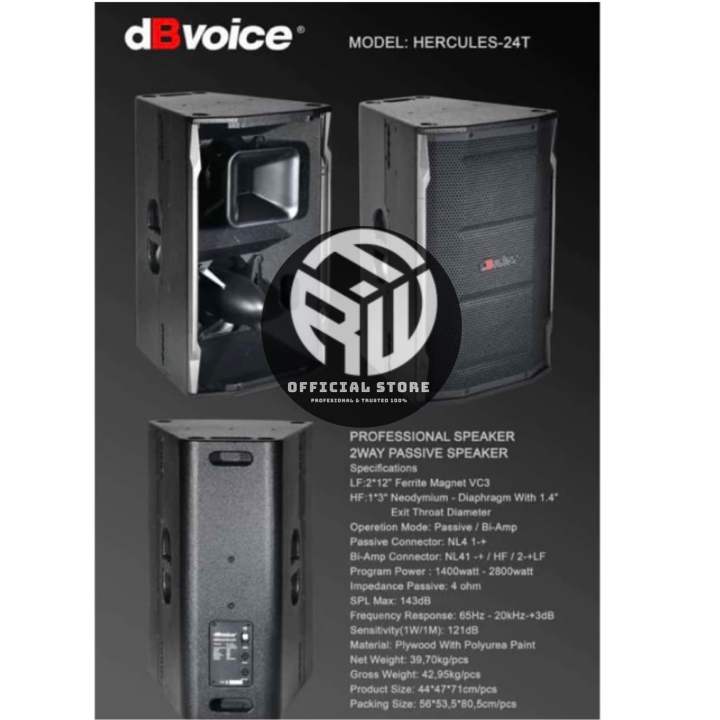 Speaker Pasif dB Voice Hercules 24 T Original Dbvoice Hercules 24T ...