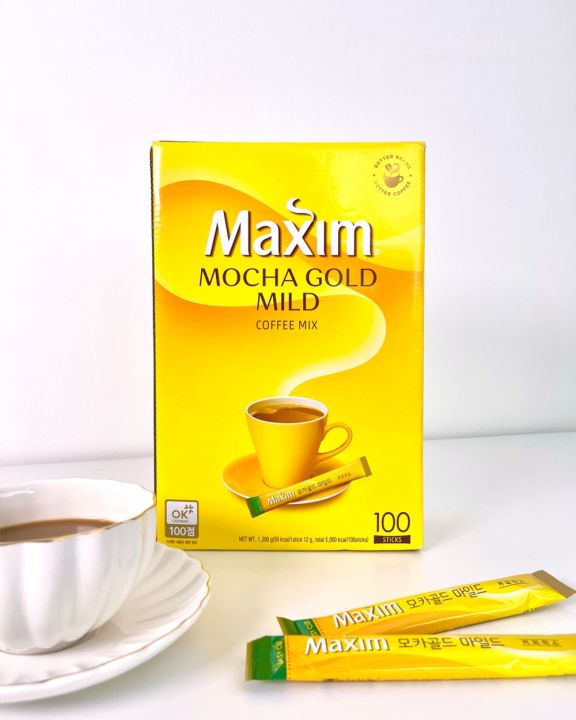 กาแฟMaxim จากเกาหลี กาแฟสำเร็จรูป Maxim Mocha Gold กาแฟไม่อ้วน แคลน้อย ...