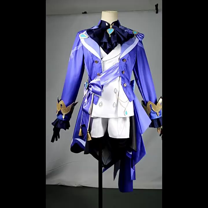 Furina Focalors Cosplay Costume Clothes Carnival Uniform Wig Halloween ...