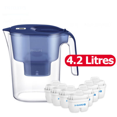 Philips 4.2 Litres AWP2814 Water Filter jug with bundled Micro X-Clean ...