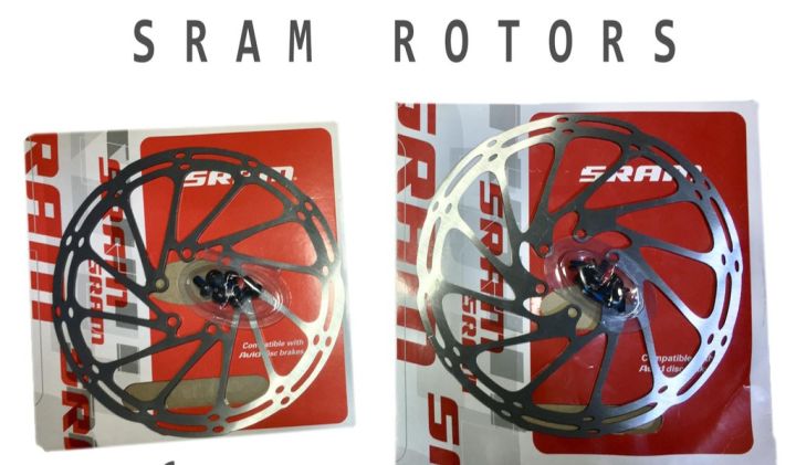 SRAM Bicycle Rotors (160mm/180mm/203mm)with bolts and packing | Lazada PH