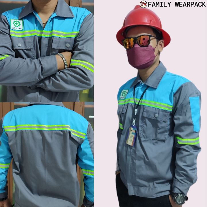 Wearpack Atasan Lengan Panjang Abu-Toska - Baju Kerja | Lazada Indonesia