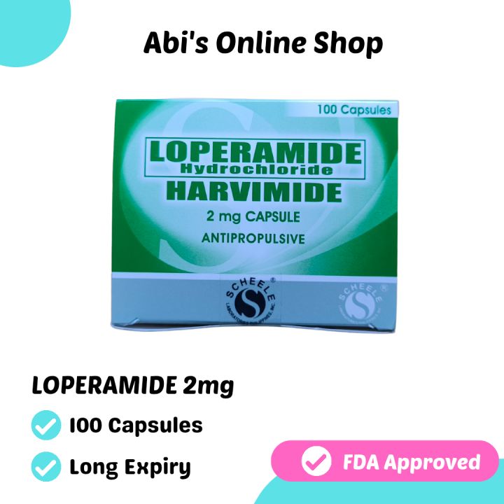 HARVIMIDE Loperamide 2mg 100 Capsules | Lazada PH
