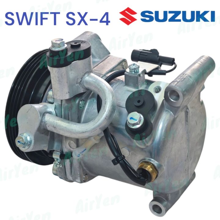 คอมแอร์ คอมเพรสเซอร์แอร์ ซูซูกิ SX4 SX-4 COMPRESSOR SUZUKI SX4 SX-4 ...