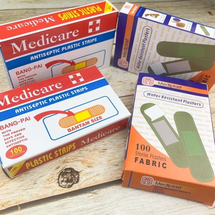 100pcs medicare mediplast water resistant plaster sterile plasters ...