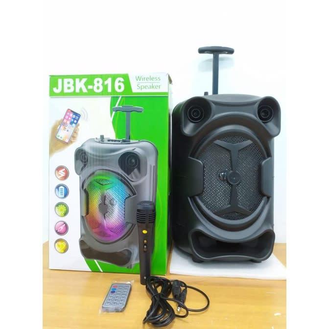 SPEAKER KARAOKE MODEL KOPER JBK 816 SPEAKER KARAOKE LED FREE MIC ...